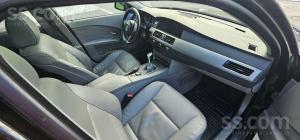 Black BMW 525 2005 in Rezekne, with an engine capacity of 2.50 L and mileage of 376 thousand km for 3090 €, photo 15 on AUTOMOTO.COM.LV