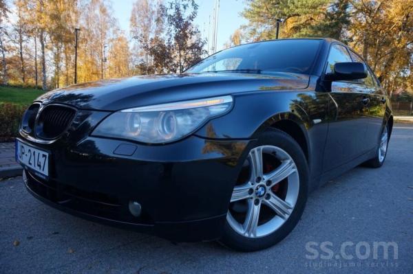 Black BMW 525 2005 in Jurmala, with an engine capacity of 2.50 L and mileage of 247 thousand km for 4895 €, photo 3 on AUTOMOTO.COM.LV