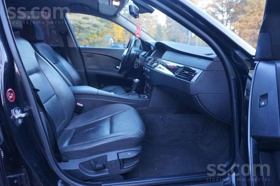Черный БМВ 525 2005 в Юрмала, объемом двигателя 2.50 л и пробегом 247 тыс. км за 4895 €, фото 18 на AUTOMOTO.COM.LV