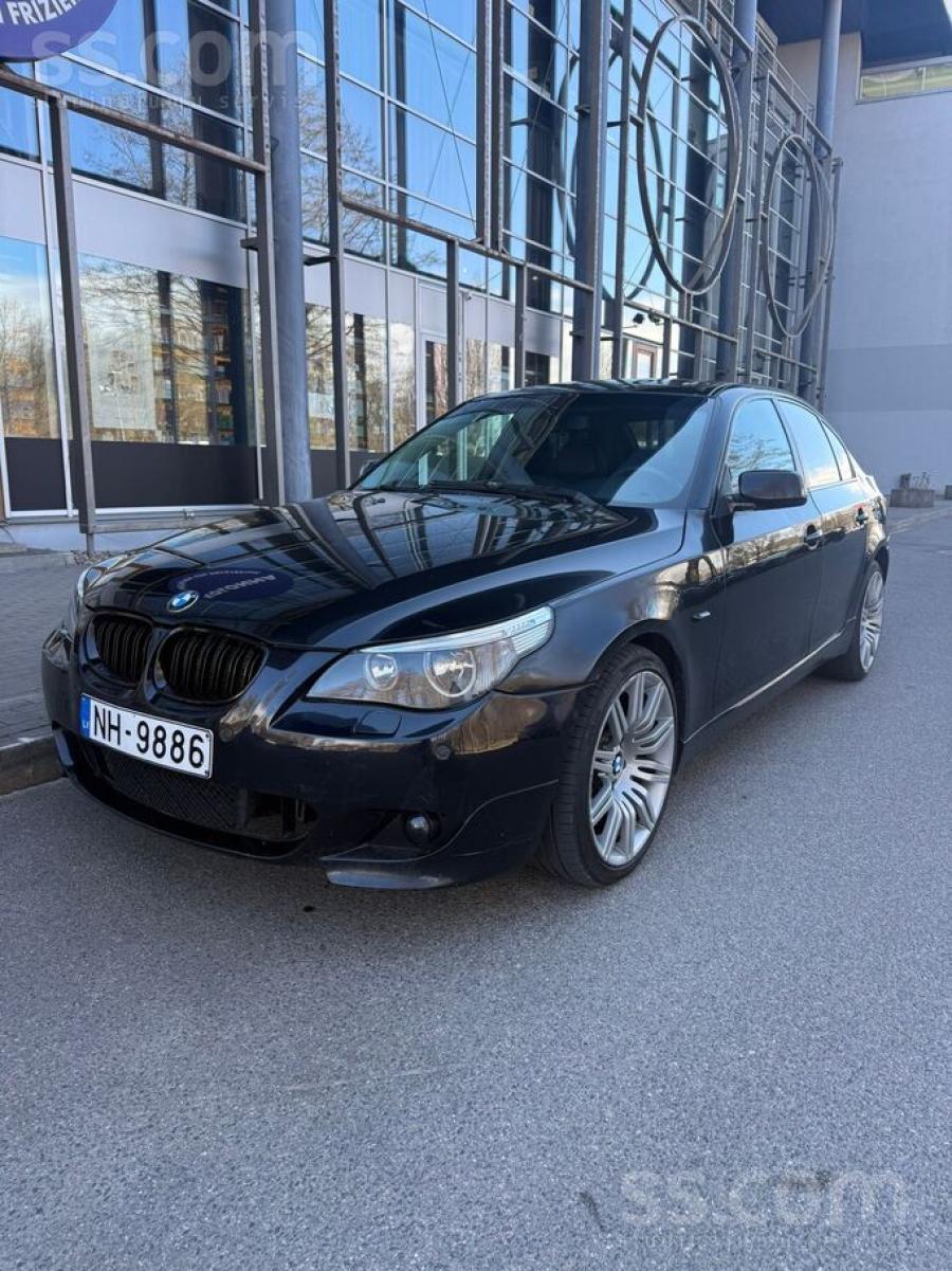 Black BMW 525 2005 in Riga, with an engine capacity of 2.50 L and mileage of 0 thousand km for 4500 €, photo 3 on AUTOMOTO.COM.LV