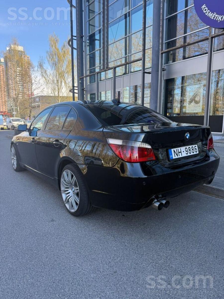 Black BMW 525 2005 in Riga, with an engine capacity of 2.50 L and mileage of 0 thousand km for 4500 €, photo 5 on AUTOMOTO.COM.LV