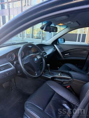 Black BMW 525 2005 in Riga, with an engine capacity of 2.50 L and mileage of 0 thousand km for 4500 €, photo 7 on AUTOMOTO.COM.LV