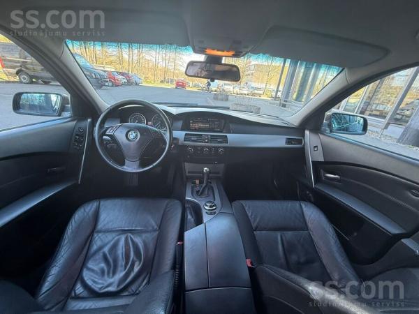 Black BMW 525 2005 in Riga, with an engine capacity of 2.50 L and mileage of 0 thousand km for 4500 €, photo 8 on AUTOMOTO.COM.LV