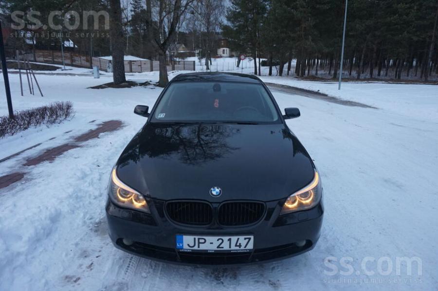 Black BMW 525 2005 in Jurmala, with an engine capacity of 2.50 L and mileage of 247 thousand km for 4795 €, photo 36 on AUTOMOTO.COM.LV