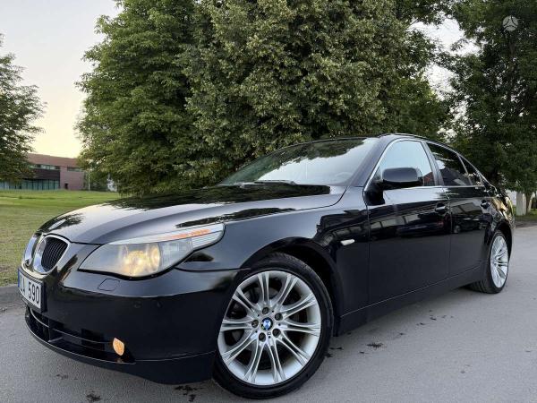 Black BMW 525 2005 in Kaunas, with an engine capacity of 2.50 L and mileage of 342 thousand km for 3450 €, photo 1 on AUTOMOTO.COM.LV