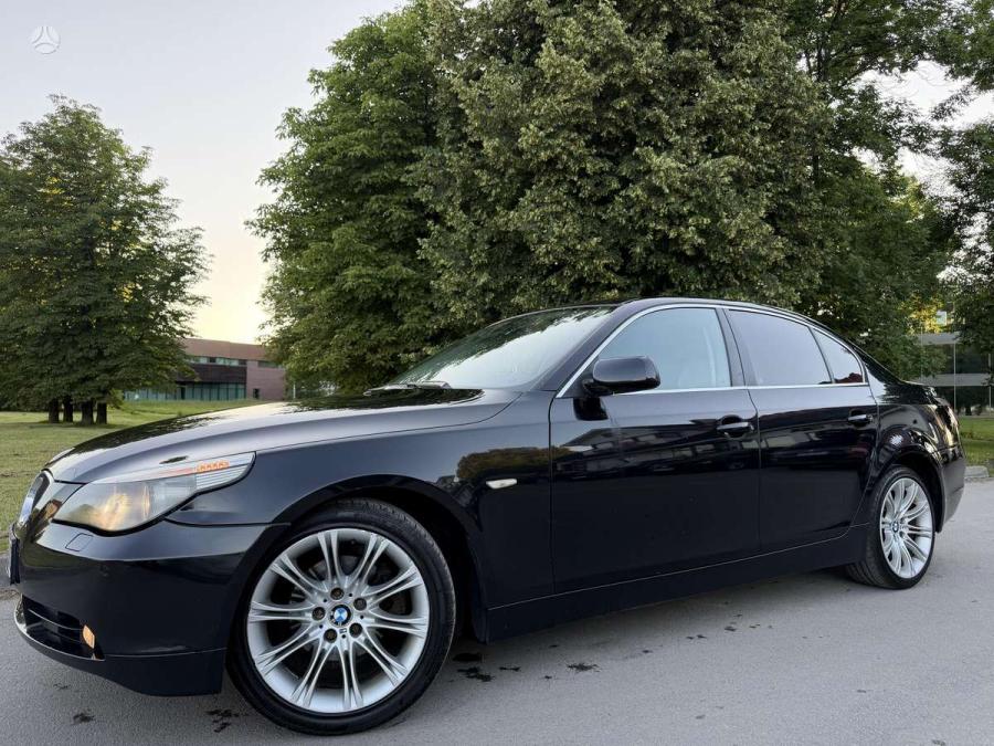 Black BMW 525 2005 in Kaunas, with an engine capacity of 2.50 L and mileage of 343 thousand km for 3500 €, photo 5 on AUTOMOTO.COM.LV
