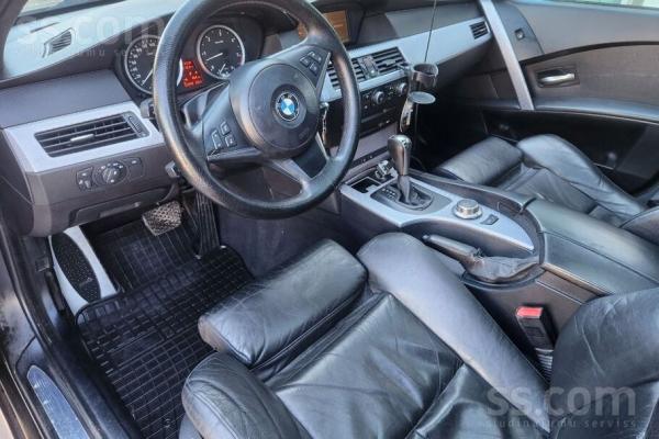 Melns BMW 525 2005 Tukums, ar dzinēja tilpumu 2.50 L un nobraukumu 522 tūkst. km par 3990 €, foto 6 vietnē AUTOMOTO.COM.LV