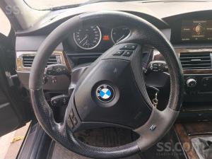 Black BMW 525 2005 in Riga, with an engine capacity of 2.50 L and mileage of 416 thousand km for 3490 €, photo 10 on AUTOMOTO.COM.LV