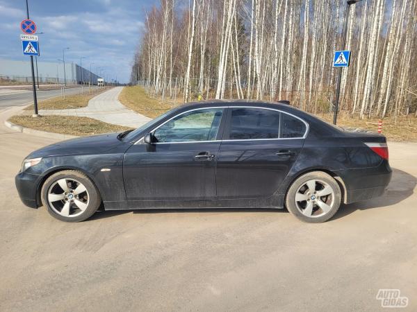 Black BMW 525 2006 in Vilnius, with an engine capacity of 2.50 L and mileage of 364 thousand km for 2200 €, photo 7 on AUTOMOTO.COM.LV