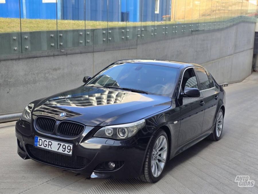Melns BMW 525 2006 Viļņa, ar dzinēja tilpumu 2.50 L un nobraukumu 385 tūkst. km par 3700 €, foto 1 vietnē AUTOMOTO.COM.LV