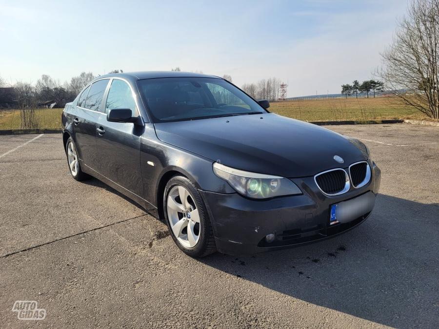 Black BMW 525 2006 in Vilnius, with an engine capacity of 2.50 L and mileage of 364 thousand km for 1900 €, photo 3 on AUTOMOTO.COM.LV