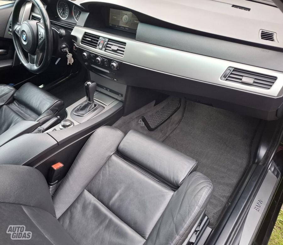 Black BMW 525 2006 in Silale, with an engine capacity of 2.50 L and mileage of 471 thousand km for 3100 €, photo 12 on AUTOMOTO.COM.LV