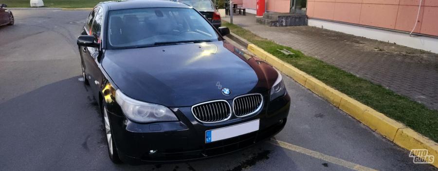 Black BMW 525 2006 in Kaunas, with an engine capacity of 2.50 L and mileage of 267 thousand km for 2900 €, photo 4 on AUTOMOTO.COM.LV