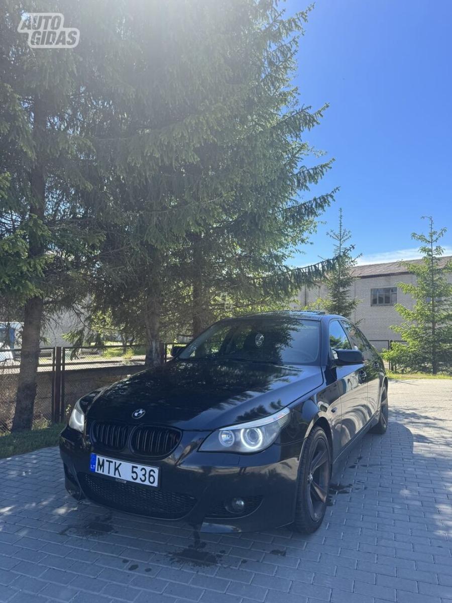 Black BMW 525 2006 in Telschi, with an engine capacity of 2.50 L and mileage of 450 thousand km for 3400 €, photo 8 on AUTOMOTO.COM.LV