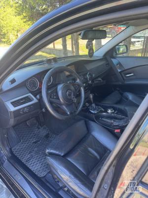 Black BMW 525 2006 in Telschi, with an engine capacity of 2.50 L and mileage of 450 thousand km for 3400 €, photo 11 on AUTOMOTO.COM.LV