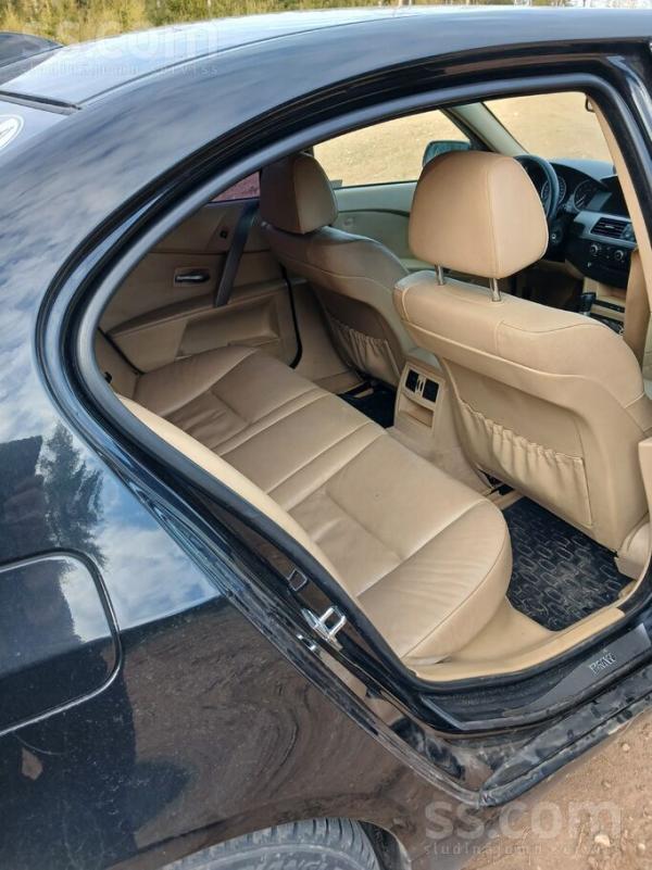 Melns BMW 525 2006 Rēzekne, ar dzinēja tilpumu 2.50 L un nobraukumu 272 tūkst. km par 3700 €, foto 5 vietnē AUTOMOTO.COM.LV