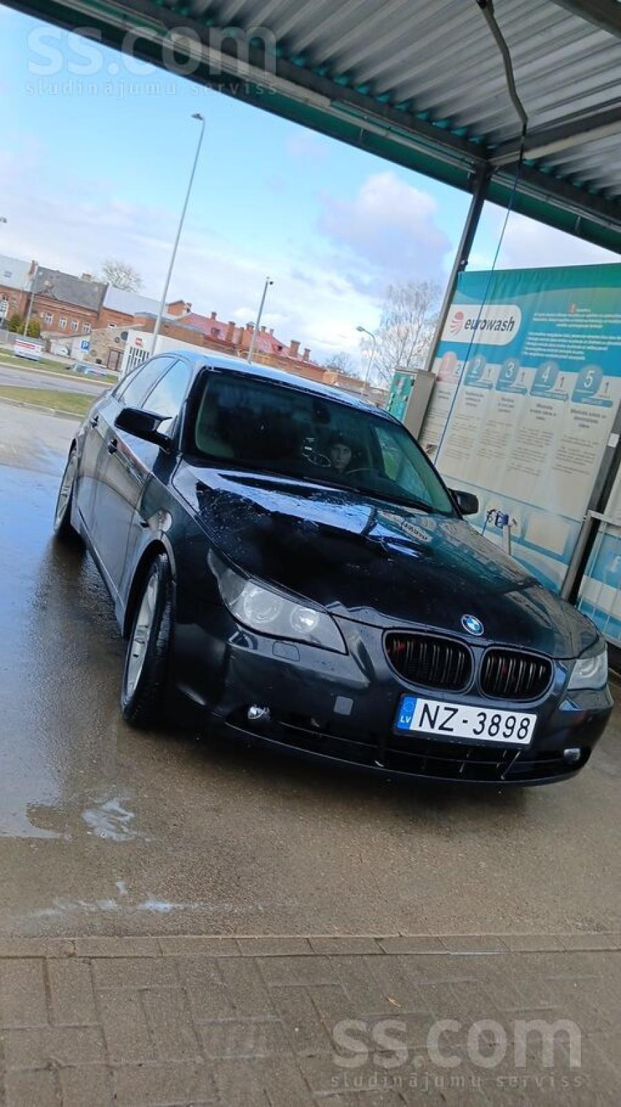 Black BMW 525 2006 in Rezekne, with an engine capacity of 2.50 L and mileage of 272 thousand km for 3700 €, photo 9 on AUTOMOTO.COM.LV