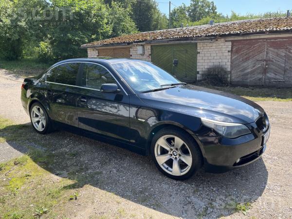 Black BMW 525 2006 in Dobele, with an engine capacity of 2.50 L and mileage of 374 thousand km for 3900 €, photo 8 on AUTOMOTO.COM.LV