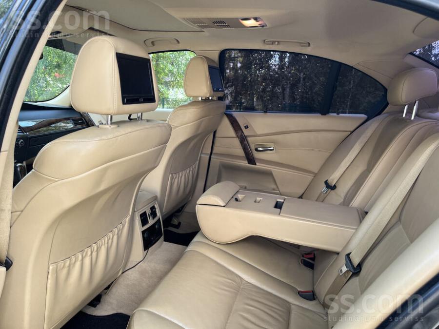 Black BMW 525 2006 in Dobele, with an engine capacity of 2.50 L and mileage of 374 thousand km for 3900 €, photo 21 on AUTOMOTO.COM.LV