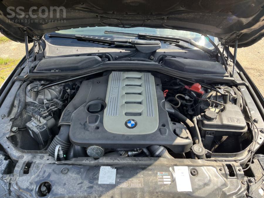 Black BMW 525 2006 in Dobele, with an engine capacity of 2.50 L and mileage of 374 thousand km for 3900 €, photo 23 on AUTOMOTO.COM.LV
