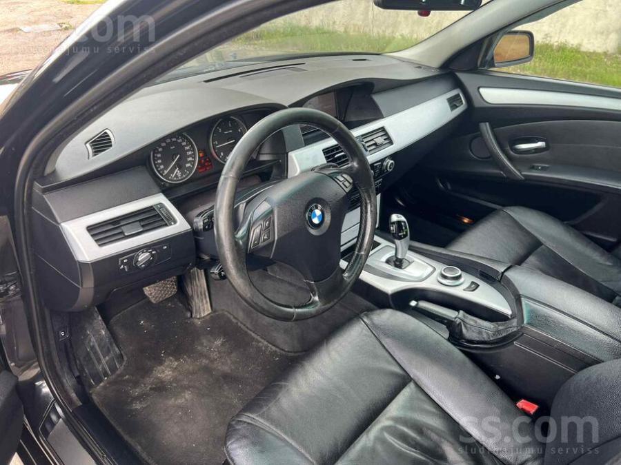 Melns BMW 525 2007 Rēzekne, ar dzinēja tilpumu 3.00 L un nobraukumu 0 tūkst. km par 4250 €, foto 5 vietnē AUTOMOTO.COM.LV