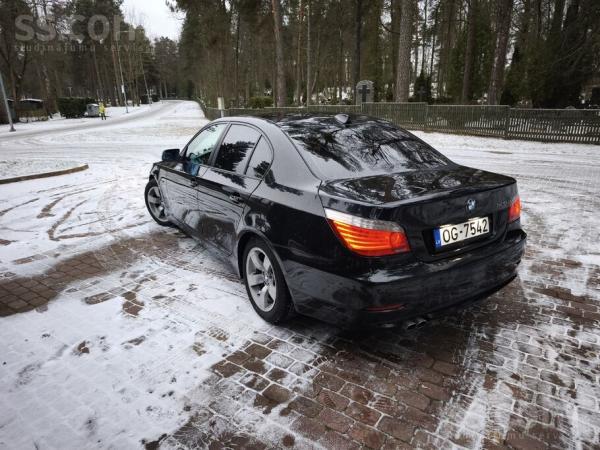 Black BMW 525 2007 in Preili, with an engine capacity of 3.00 L and mileage of 446 thousand km for 4400 €, photo 5 on AUTOMOTO.COM.LV