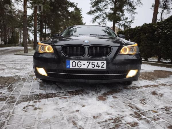Black BMW 525 2007 in Preili, with an engine capacity of 3.00 L and mileage of 446 thousand km for 4400 €, photo 10 on AUTOMOTO.COM.LV