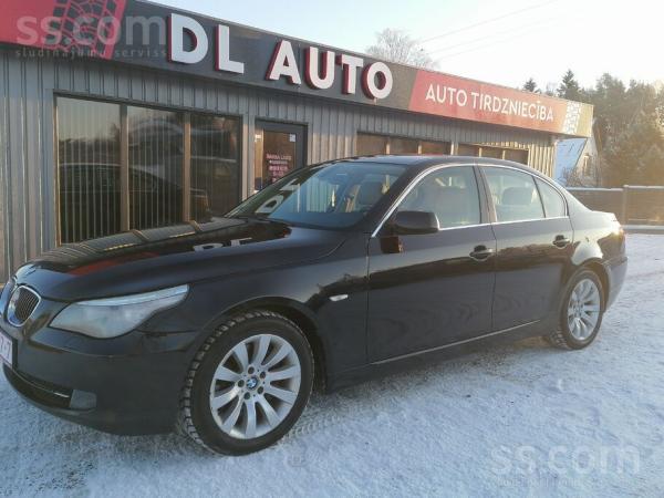 Black BMW 525 2007 in Valmiera, with an engine capacity of 3.00 L and mileage of 384 thousand km for 4750 €, photo 2 on AUTOMOTO.COM.LV