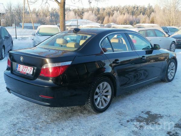 Black BMW 525 2007 in Valmiera, with an engine capacity of 3.00 L and mileage of 384 thousand km for 4750 €, photo 5 on AUTOMOTO.COM.LV
