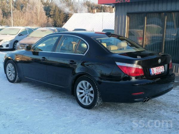 Black BMW 525 2007 in Valmiera, with an engine capacity of 3.00 L and mileage of 384 thousand km for 4750 €, photo 7 on AUTOMOTO.COM.LV