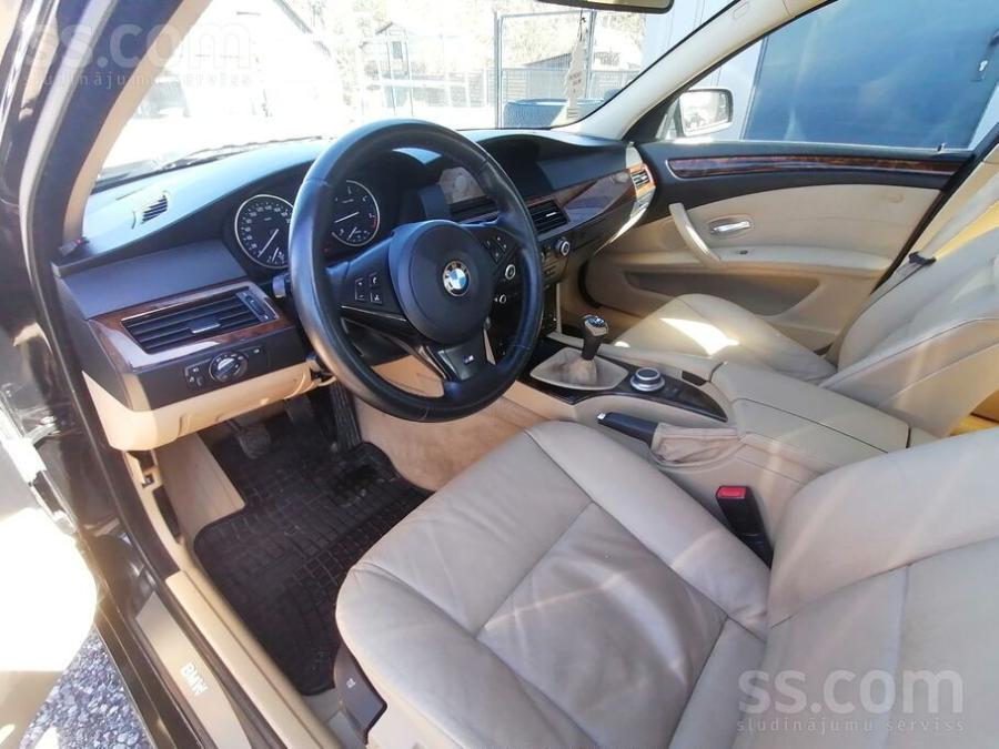 Melns BMW 525 2007 Valmiera, ar dzinēja tilpumu 3.00 L un nobraukumu 384 tūkst. km par 4390 €, foto 17 vietnē AUTOMOTO.COM.LV