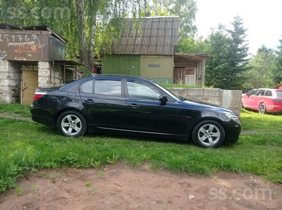 Черный БМВ 525 2007 в Лудза, объемом двигателя 3.00 л и пробегом 0 тыс. км за 4200 €, фото 1 на AUTOMOTO.COM.LV