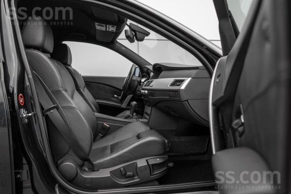 Black BMW 525 2007 in Riga, with an engine capacity of 2.50 L and mileage of 334 thousand km for 5990 €, photo 10 on AUTOMOTO.COM.LV