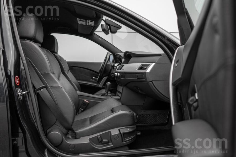Black BMW 525 2007 in Riga, with an engine capacity of 2.50 L and mileage of 334 thousand km for 5990 €, photo 11 on AUTOMOTO.COM.LV