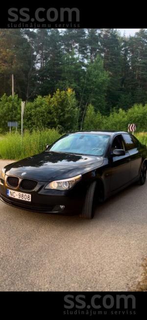 Black BMW 525 2007 in Riga, with an engine capacity of 3.00 L and mileage of 407 thousand km for 2700 €, photo  on AUTOMOTO.COM.LV