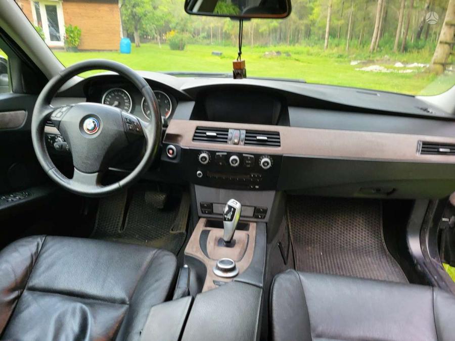 Черный БМВ 525 2007 в Паневежис, объемом двигателя 2.99 л и пробегом 530 тыс. км за 4200 €, фото 6 на AUTOMOTO.COM.LV