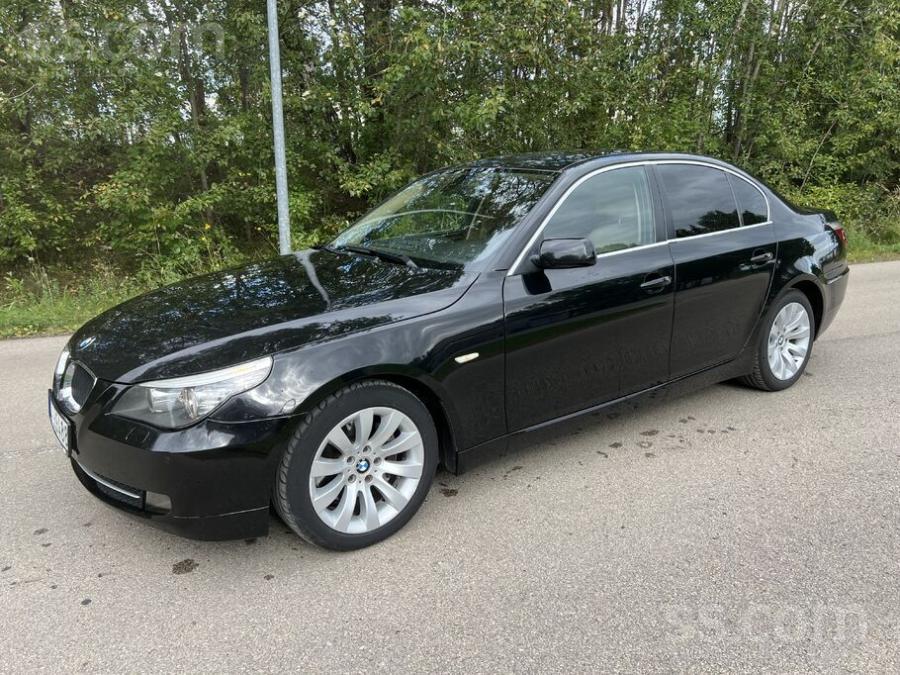 Black BMW 525 2007 in Ludza, with an engine capacity of 3.00 L and mileage of 305 thousand km for 5500 €, photo 3 on AUTOMOTO.COM.LV
