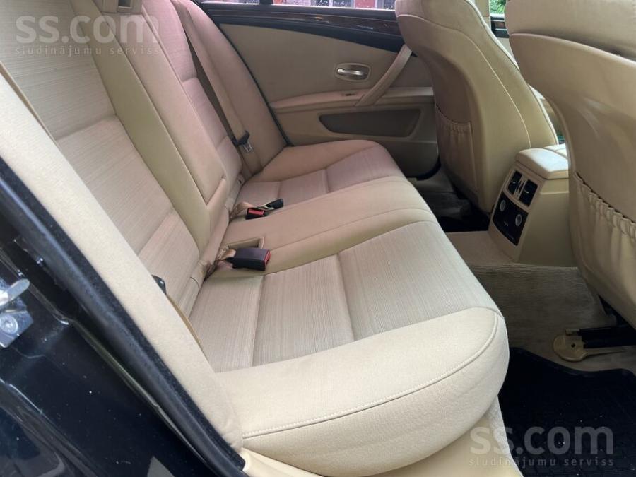 Black BMW 525 2007 in Ludza, with an engine capacity of 3.00 L and mileage of 305 thousand km for 5500 €, photo 10 on AUTOMOTO.COM.LV