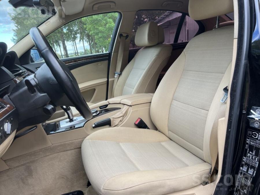 Black BMW 525 2007 in Ludza, with an engine capacity of 3.00 L and mileage of 305 thousand km for 5500 €, photo 12 on AUTOMOTO.COM.LV