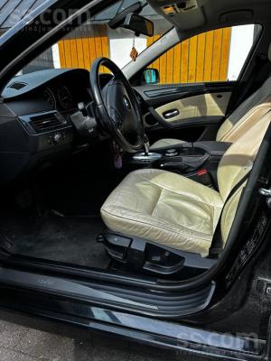 Black BMW 525 2008 in Jurmala, with an engine capacity of 3.00 L and mileage of 398 thousand km for 4450 €, photo 7 on AUTOMOTO.COM.LV
