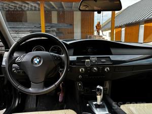 Black BMW 525 2008 in Jurmala, with an engine capacity of 3.00 L and mileage of 398 thousand km for 4450 €, photo 9 on AUTOMOTO.COM.LV