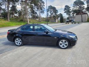 Black BMW 525 2008 in Ventspils, with an engine capacity of 3.00 L and mileage of 218 thousand km for 6150 €, photo 4 on AUTOMOTO.COM.LV