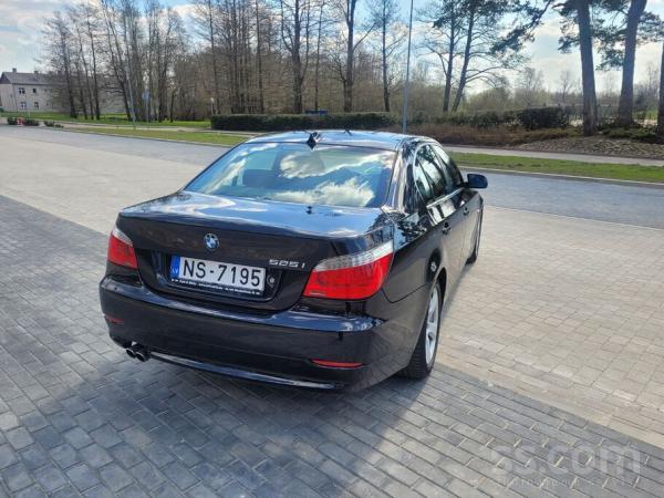 Black BMW 525 2008 in Ventspils, with an engine capacity of 3.00 L and mileage of 218 thousand km for 6150 €, photo 5 on AUTOMOTO.COM.LV