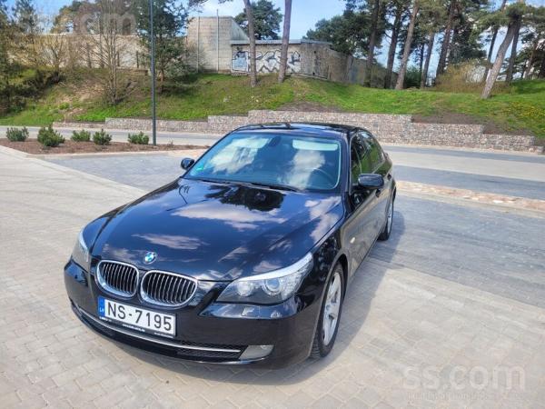 Black BMW 525 2008 in Ventspils, with an engine capacity of 3.00 L and mileage of 218 thousand km for 6150 €, photo 9 on AUTOMOTO.COM.LV