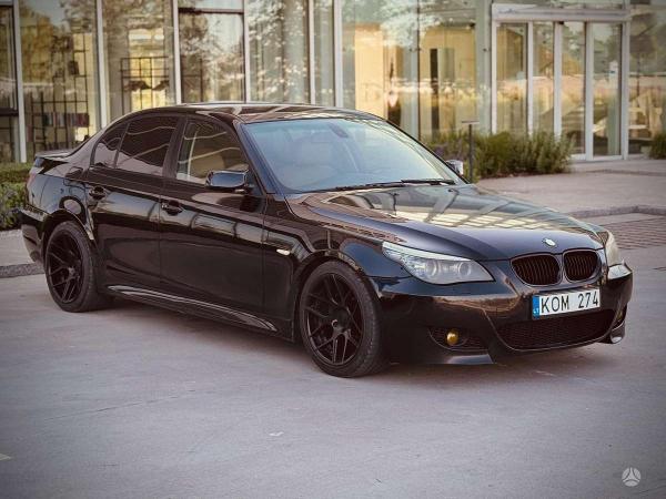 Melns BMW 525 2008 Viļņa, ar dzinēja tilpumu 2.99 L un nobraukumu 500 tūkst. km par 4200 €, foto 2 vietnē AUTOMOTO.COM.LV