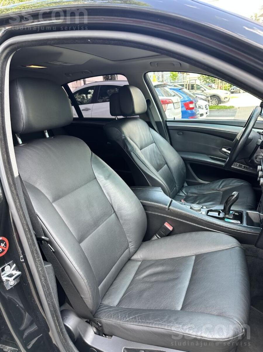 Melns BMW 525 2008 Rīga, ar dzinēja tilpumu 3.00 L un nobraukumu 378 tūkst. km par 4995 €, foto 13 vietnē AUTOMOTO.COM.LV