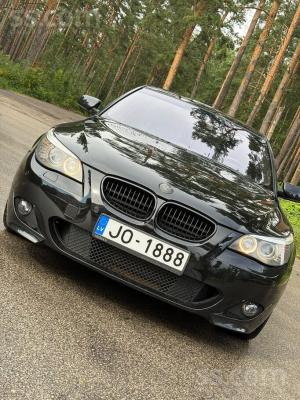Black BMW 525 2008 in Riga, with an engine capacity of 3.00 L and mileage of 312 thousand km for 8000 €, photo  on AUTOMOTO.COM.LV