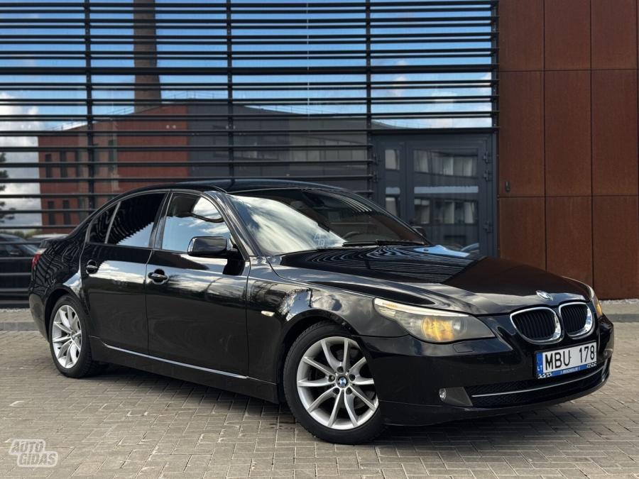Black BMW 525 2008 in Klaipeda, with an engine capacity of 2.50 L and mileage of 300 thousand km for 3450 €, photo 5 on AUTOMOTO.COM.LV
