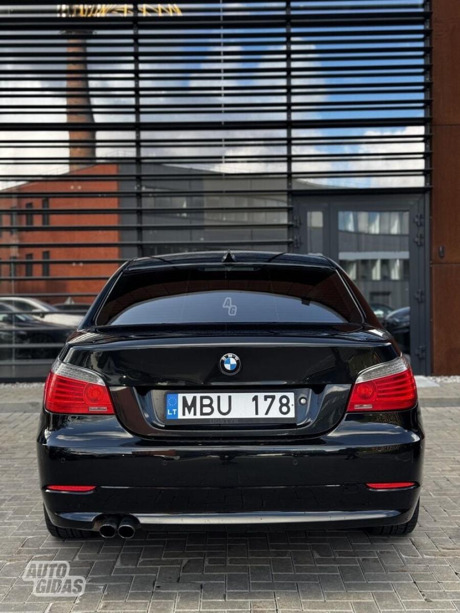 Black BMW 525 2008 in Klaipeda, with an engine capacity of 2.50 L and mileage of 300 thousand km for 3450 €, photo 16 on AUTOMOTO.COM.LV