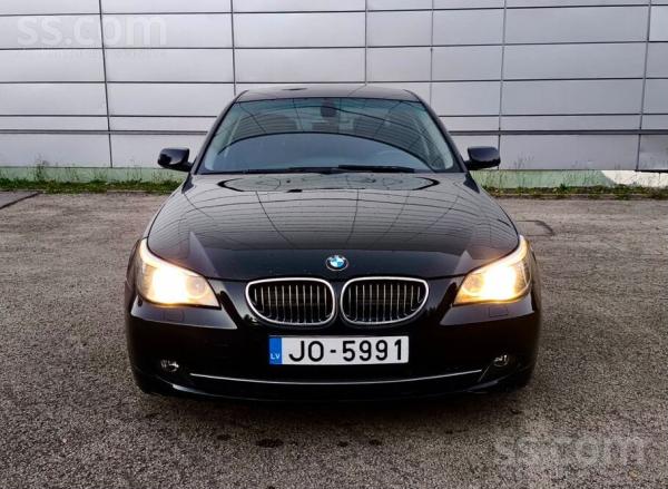 BMW 525 2008 in Jelgava on AUTOMOTO.COM.LV Black BMW 525 2008 in Jelgava, with an engine capacity of 3.00 L and mileage of 261 thousand km for 4100 €, photo 3 on AUTOMOTO.COM.LV